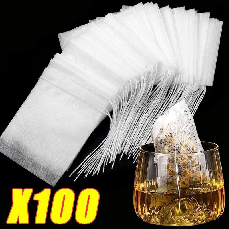 50/100/200 Pcs Non-woven Empty Tea Bags Disposable Tea Filter Bags ...