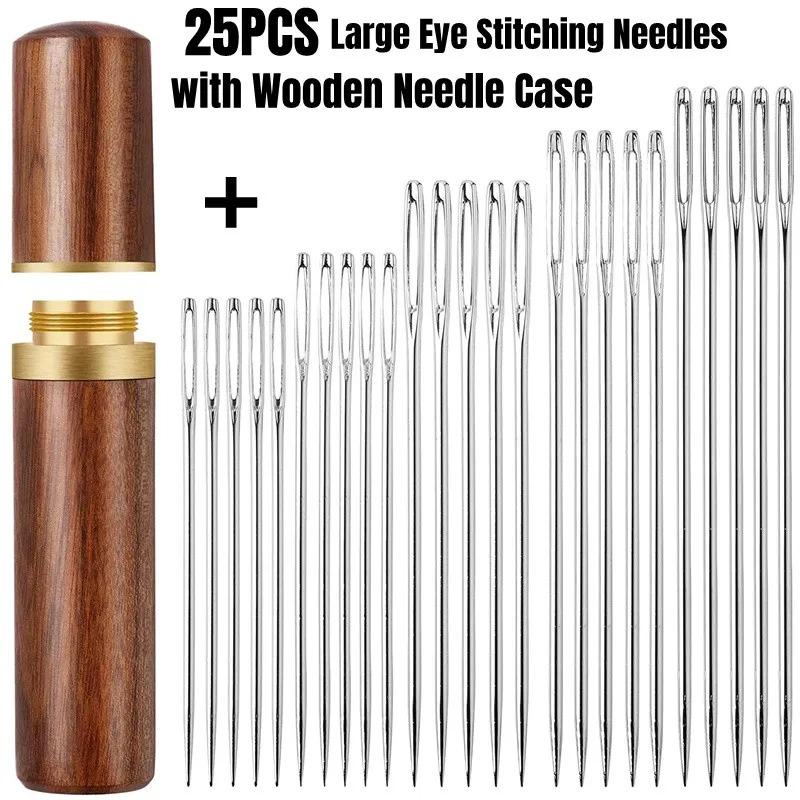 Large sewing needles, 25 pieces, available in 5 sizes, suitable ...