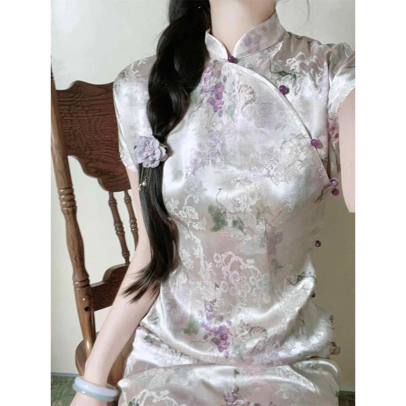 [Grape Cat] New Chinese Style Retro Elegant Jacquard Pattern - TikTok ...