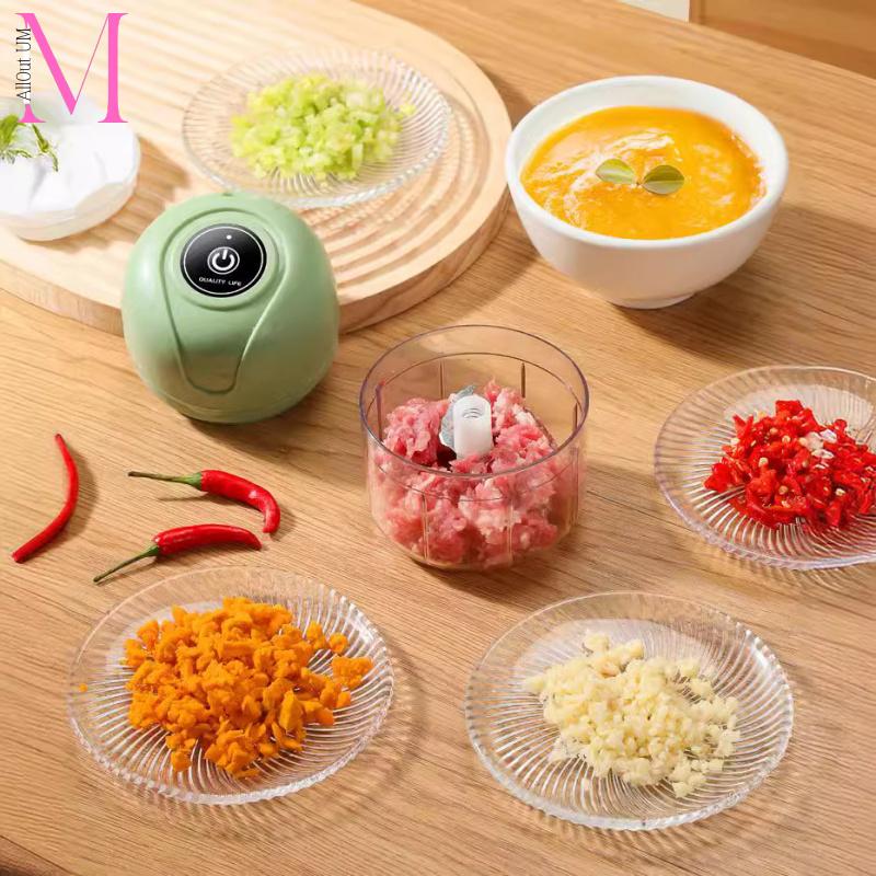 Electric Garlic Press Mini Garlic Grinder Kitchen Garlic Pulling ...
