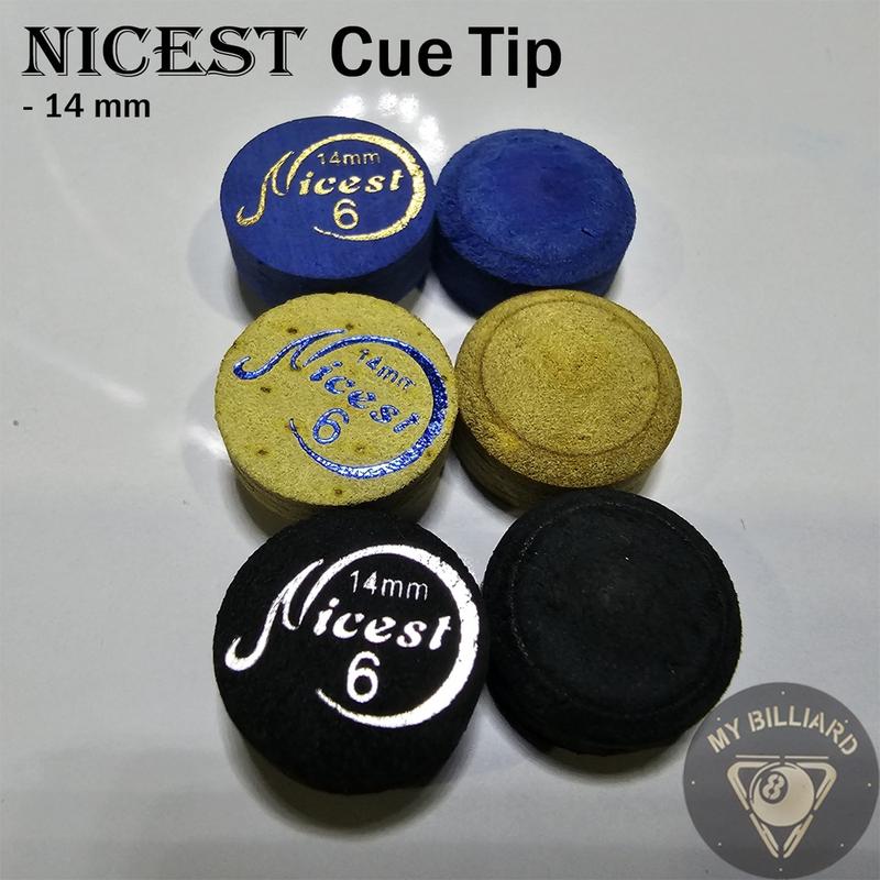 Nicest Cue Tip 14mm 6 layers billiard stick billiar master tip premium ...