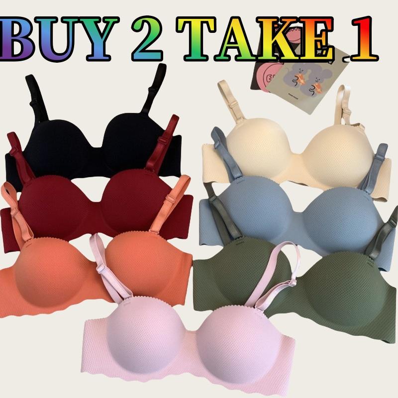 Buy 2 Take 1 Hot-Selling Girl without Steel Ring One-Piece Seamless ...