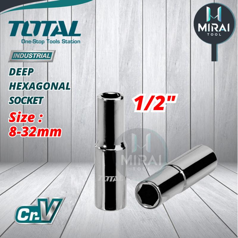 TOTAL 1/2" Deep Hexagonal Socket - TikTok Shop Malaysia