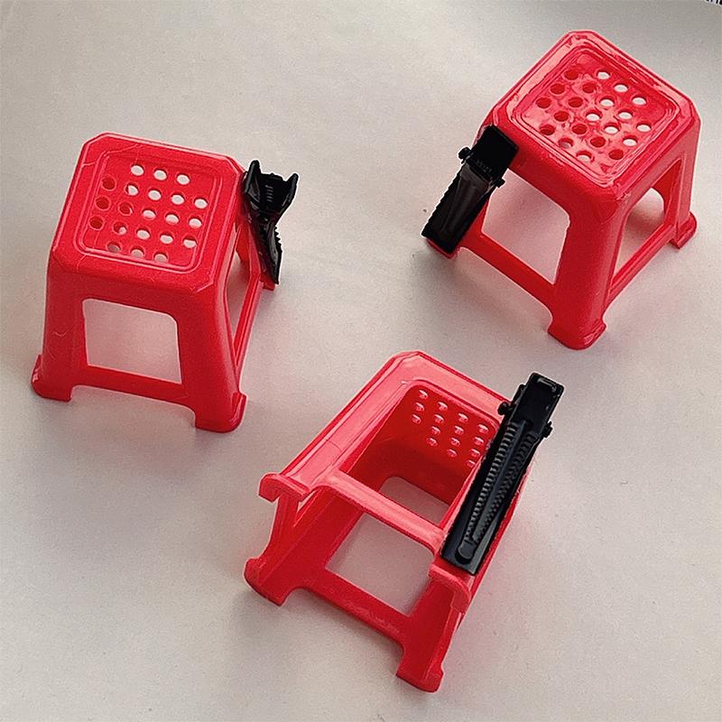 Simulate Fun Unique Red Stools Hairpin Funny Hair Clips Hair - TikTok ...