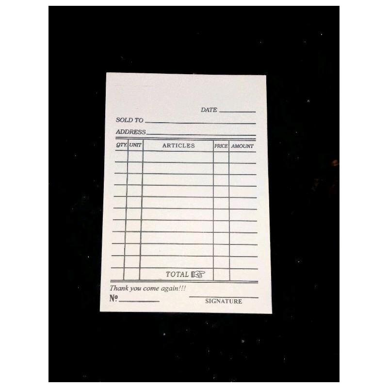 RESIBO ARTICLES / ORDINARY RECEIPT ALL WHITE (PAD) NO CARBON - TikTok ...