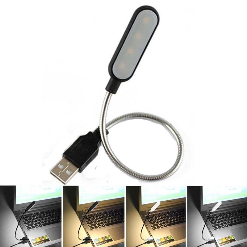 Portable Mini Emergency USB Lamp Flexible Reading Light Laptop - TikTok ...