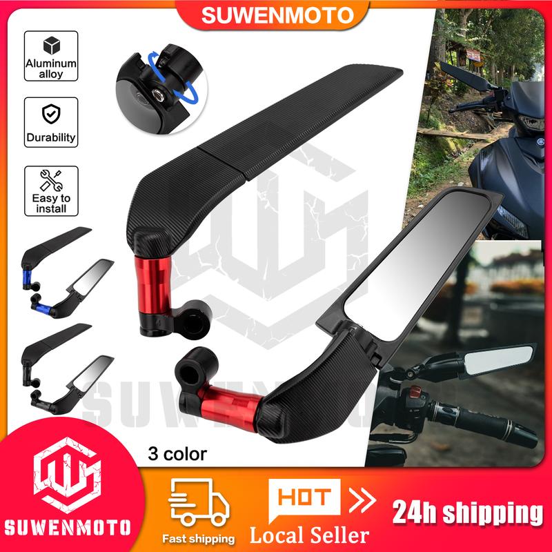 Universal Cermin Sisi Wing Winglet Side Mirror Untuk Motosikal - TikTok ...