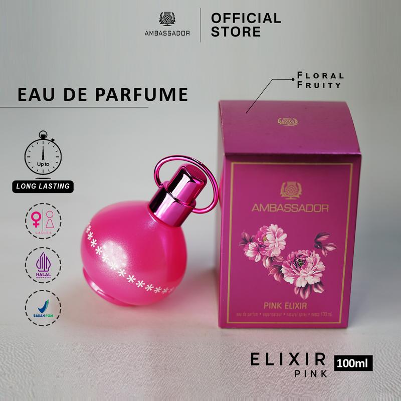 Ambassador Eau De Parfum Pink Elixir - 100ml - Shop | Tokopedia