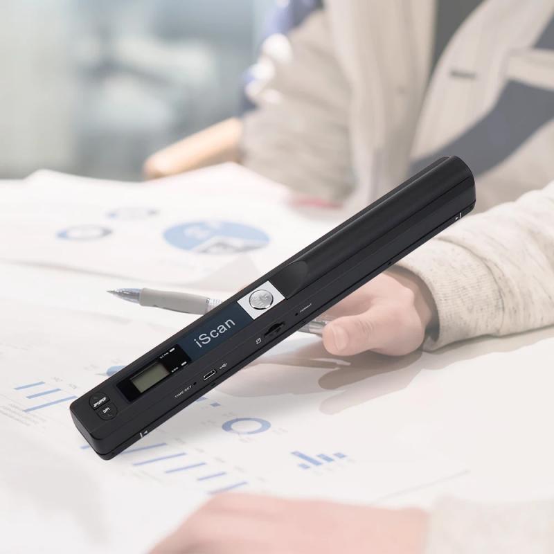 iScan Mini Portable Scanner 900DPI LCD Display JPG/PDF Format Document ...