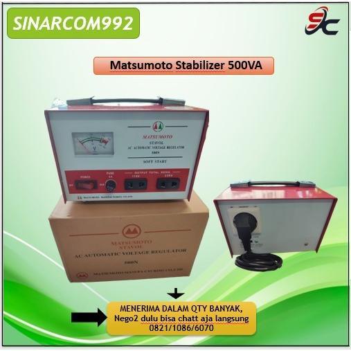 STABILIZER MATSUMOTO 500VA STAVOL 500VA MATSUMOTO 500N SERVOMOTOR ...