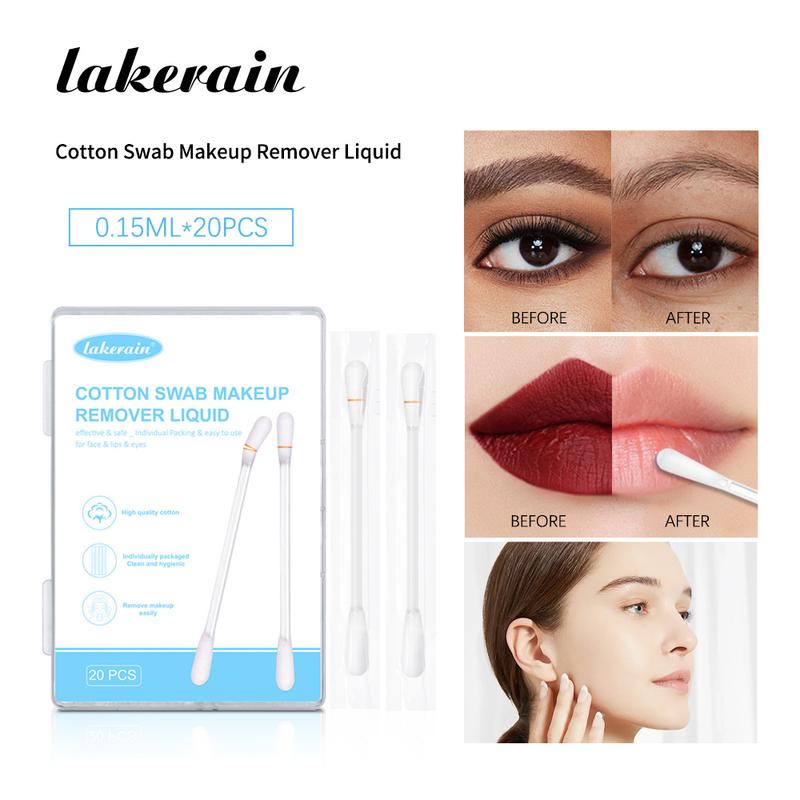 Boxed cotton swab makeup remover water for eyes, lips, face, - TikTok ...