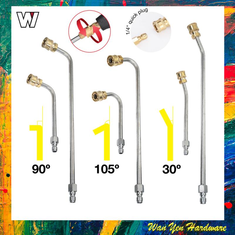 Quick Plug Stainless Steel Angled High-Pressure Lance Nozzle - TikTok ...