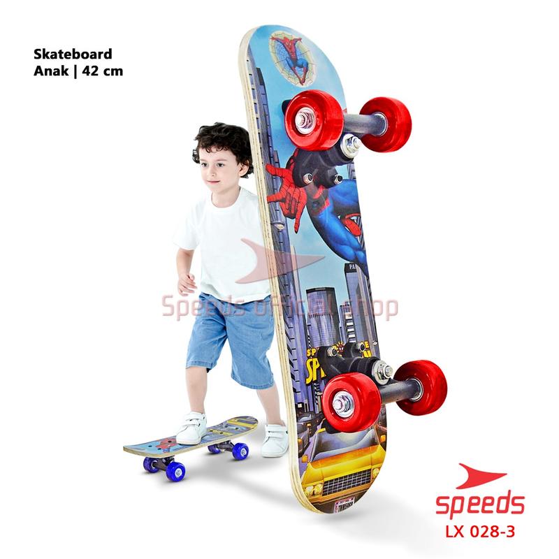 SPEEDS Skateboard Anak Papan Luncur Papan Roda Bergambar Olahraga ...