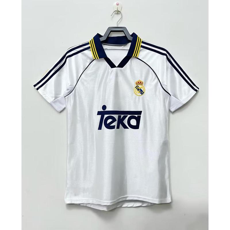 Áo Thi Đấu Bóng Đá, Sân Nhà Real Madrid Cổ Điển 98-00 - TikTok Shop Vietnam