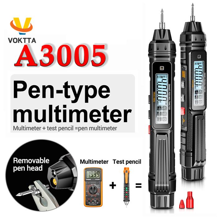 VOKTTA-ANENG A3005 Multimeter digital, jenis pen, 4000 kiraan, - TikTok ...