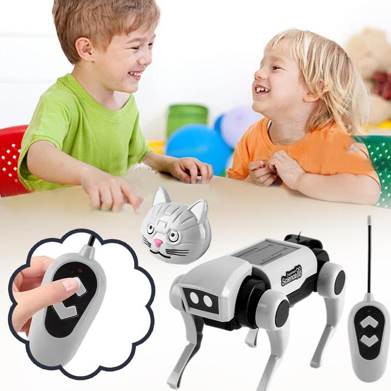 New Emo Robot Solar Electric Mechanical Dog Cow Children Assembly ...
