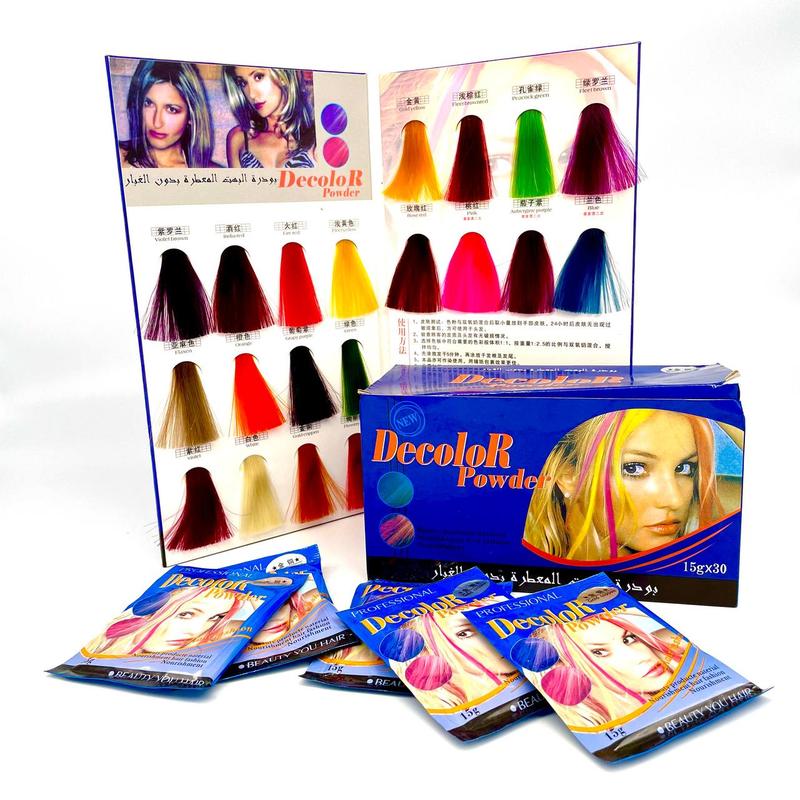 Decolor Hair Color Powder Dye Highlight Bleaching Powder 15g - TikTok ...