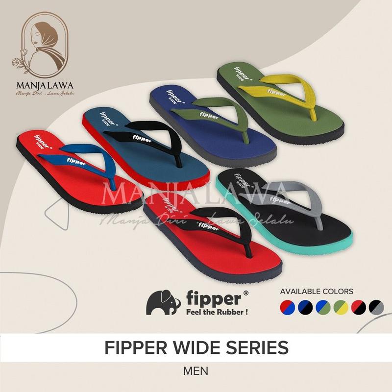 Fipper Slipper Wide Series Men Rubber Comfort Casual Travel Getah ...