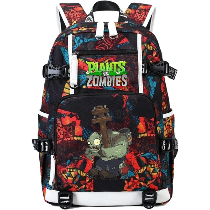Game Plants vs. Zombies Backpack Shoulder Bag Bookbag School Bag ...