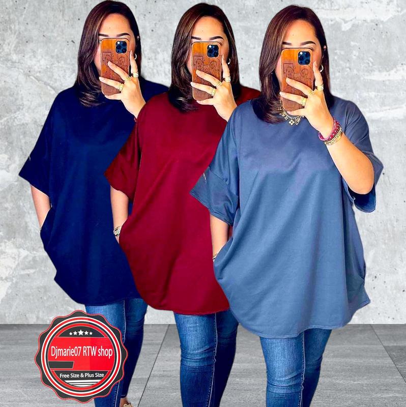 BIG SIZE Lucy top Fabric: Mini Terry Fit (XL up to 5XL) DJMARIE07 ...