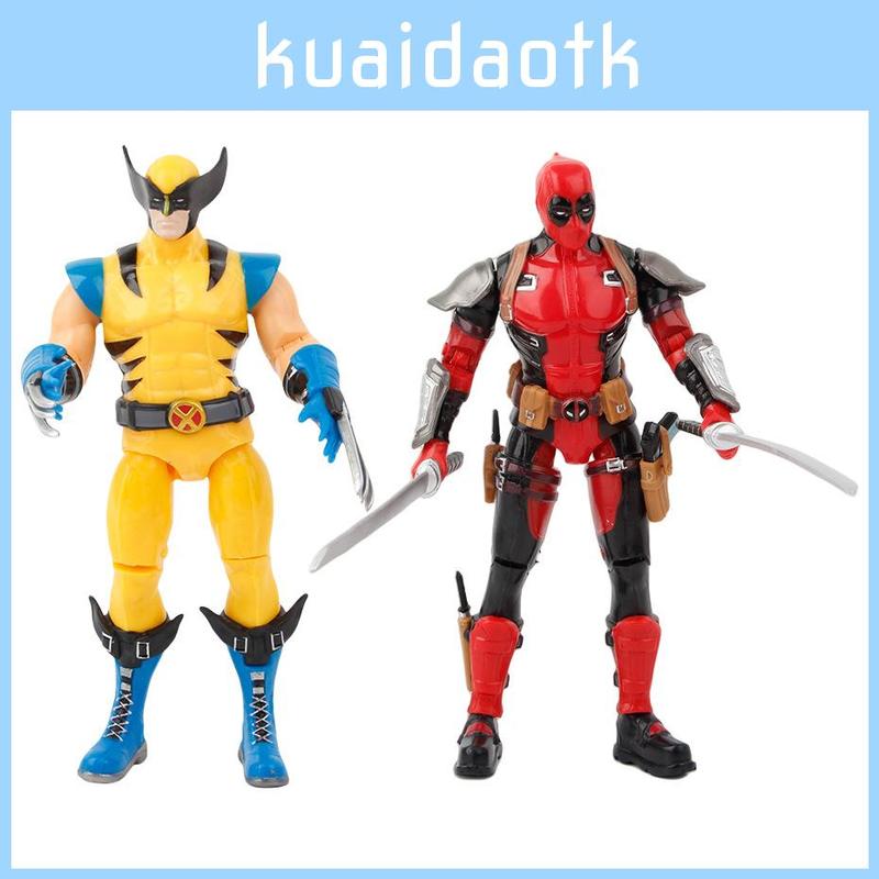 Model PVC Deadpool Vs Wolverine, Penjejak Mata, Menarik, Sesuai ...