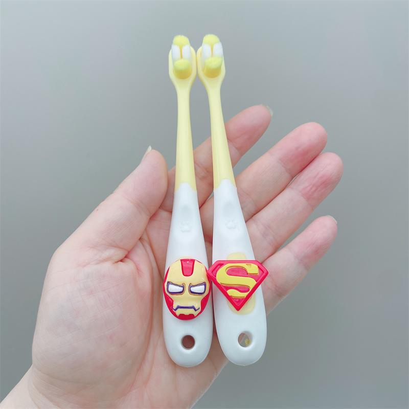 2 packs Soft Childrens Toothbrush Captain America Spider Man - TikTok ...