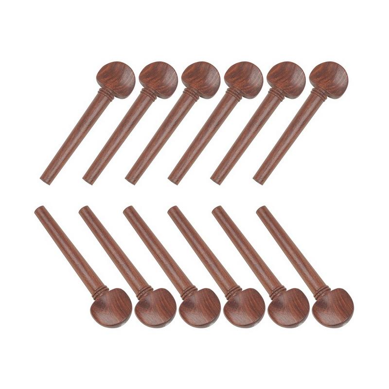 Piano Mahogany Pegs with Fish Eyes 12 Pack Mahogany Pegs String ...