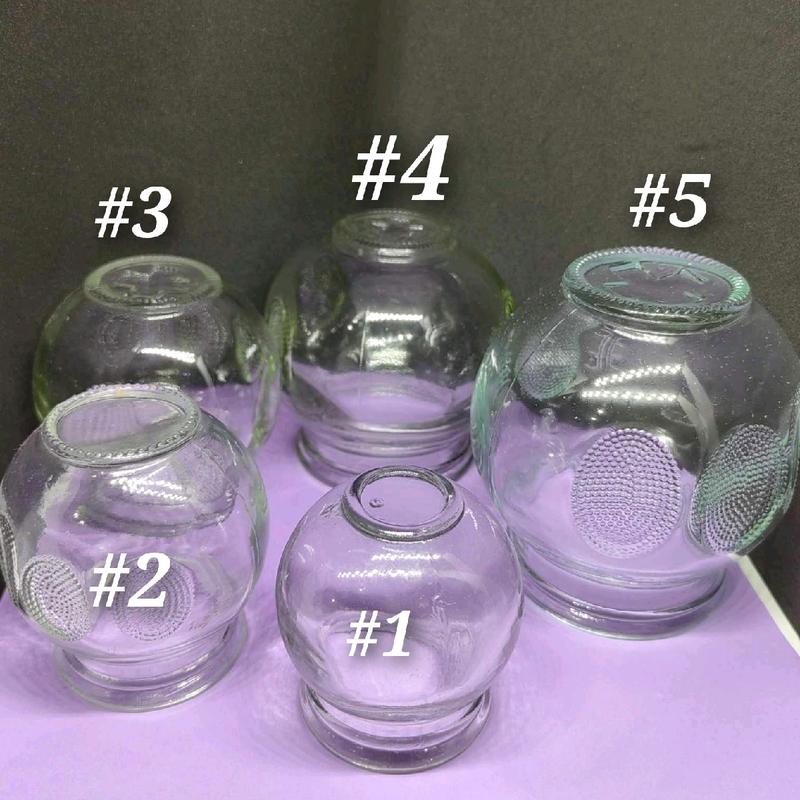Ventosa Cupping massage glass #1 #2 #3 #4 #5 Original from thailand ...