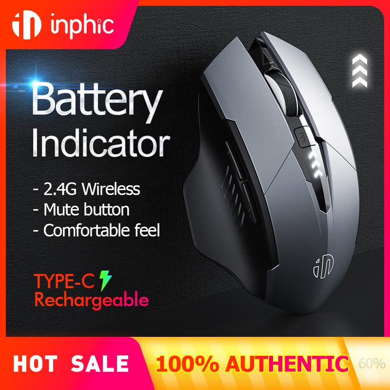 Inphic M6P 2.4G Wireless Mouse Rechargeable 500mAh Ergonomic - TikTok ...