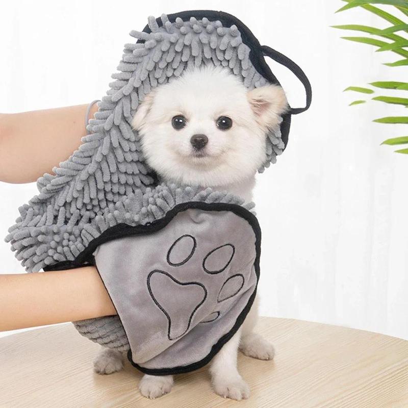 Creative Soft Super Absorbent Dog Bath Robe Towel Quick-Dry Pet Towel ...