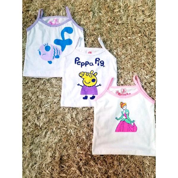 SPAGHETTI SANDO COTTON KIDS GIRL (S, M, L, XL 2XL)(PRINTED)( - TikTok ...