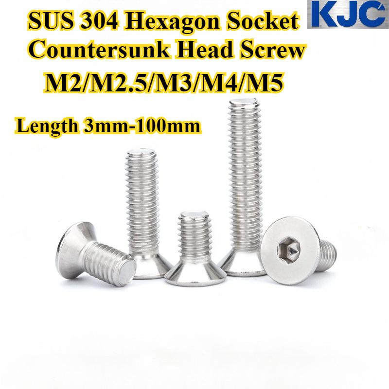 Skru Kepala Rata Heksagon, SUS304, M2 / M2.5 / M3 / M4 / M5, - TikTok ...