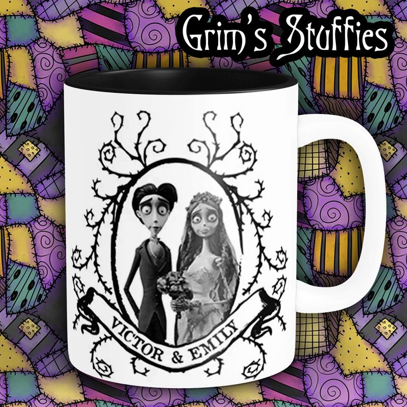 Corpse Bride Mug + Coffee Mug, Tim Burton, Emily, Victor - TikTok Shop ...