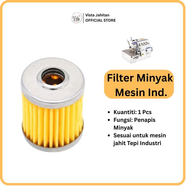 (1 unit) Penapis minyak mesin jahit tepi/ oil filter for overlock ...