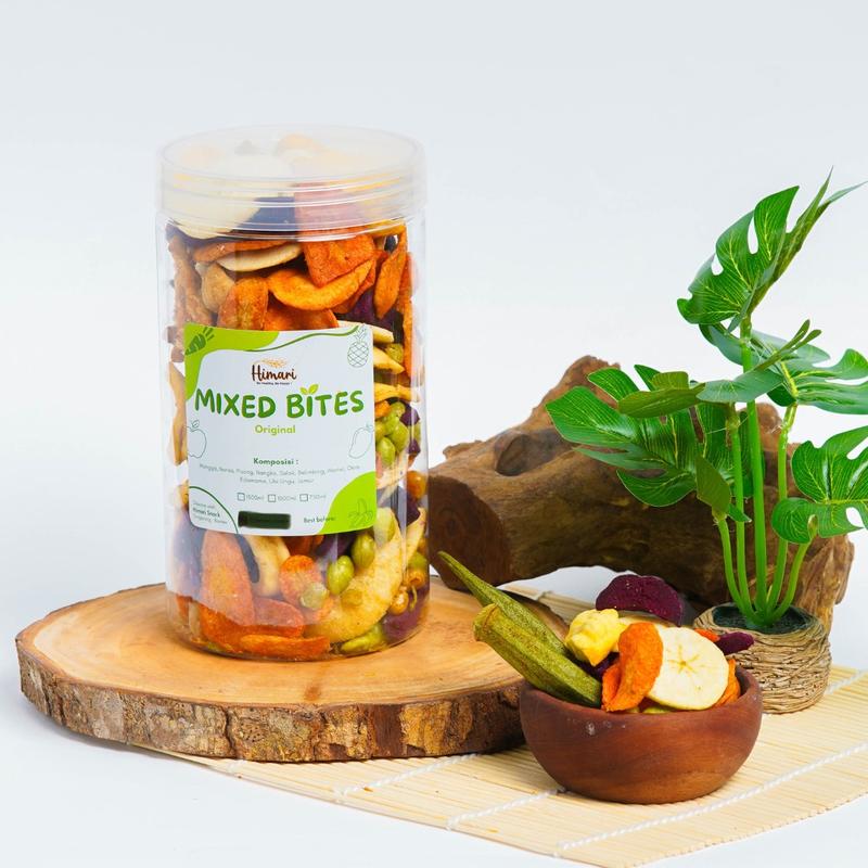 Himari Mixed Bites Keripik Buah & Sayur Kering 100% Lokal Cemilan ...