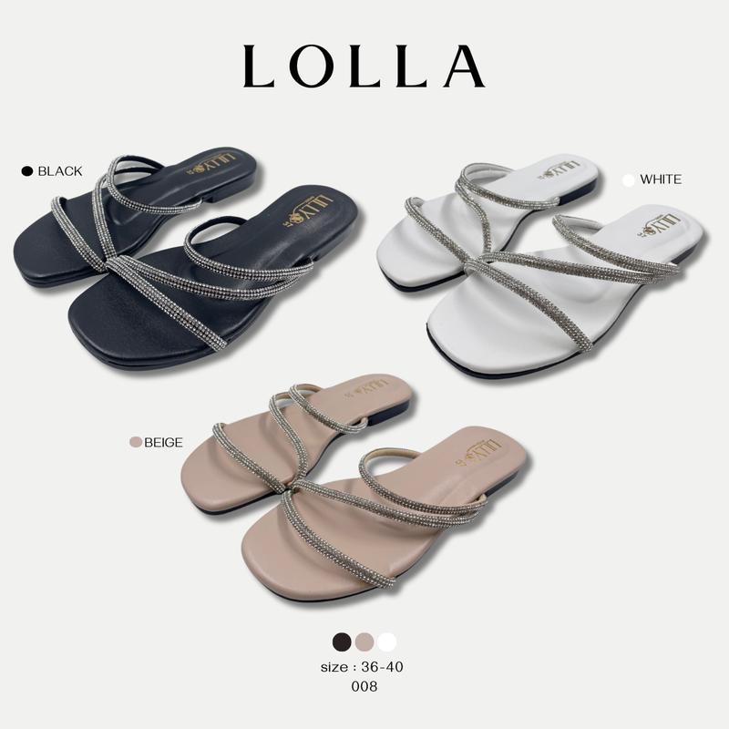 *ขายดี* Sharisa Shoes รุ่น LOLLA (008) รองเท้าแตะแบบสวม พื้นนิ่ม ...