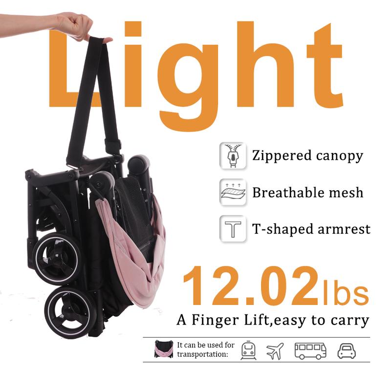 Lightweight Pocket stroller, Only 12.02 lbs, Folding Baby Stroller ...