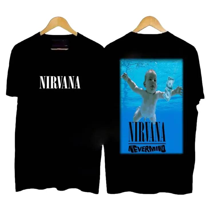 Nirvana Nevermind Thai Kurt kuben Men's Fashion Short Sleeve - TikTok ...