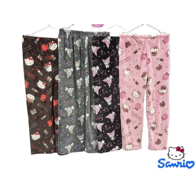 Sanrio Hello Kitty Pama Cartoon Kuromi Women Plush Coral Vee - TikTok ...