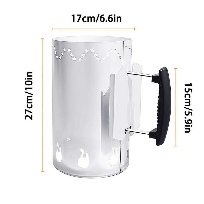 Professional Outdoor BBQ Charcoal Chimney Fire Starter Lighter for ...