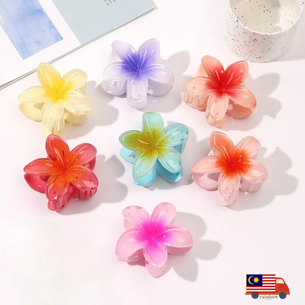 Klip Rambut Bunga Flower Hair Clip Candy Color Clip Lily Flower ...