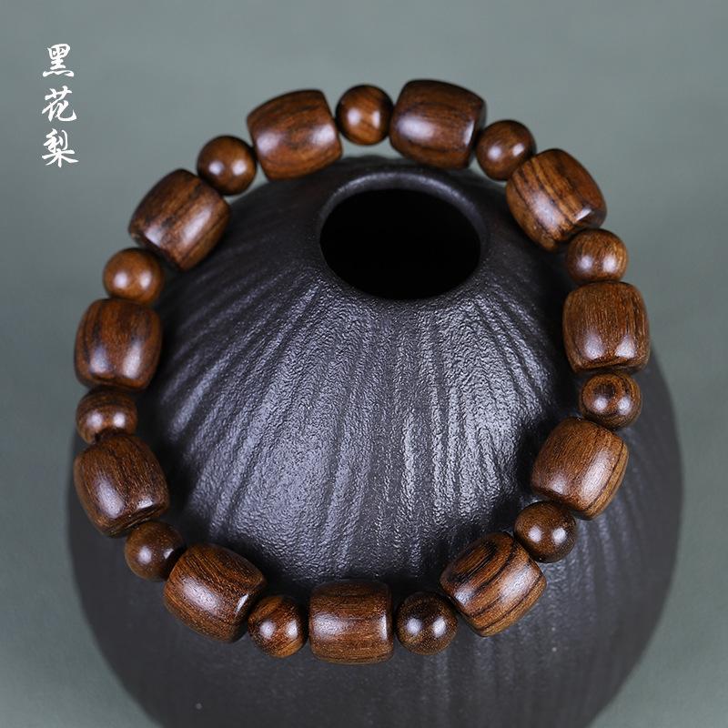 12mm Gelang Manik, Cendana Hijau Tulen dan Rosewood Hitam, Gelang ...