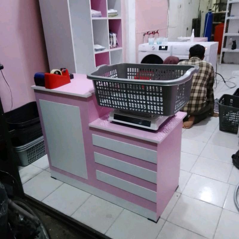 MEJA KASIR /meja laundry / MEJA RESEPSIONIS / MEJA KERJA / MEJA - Shop ...