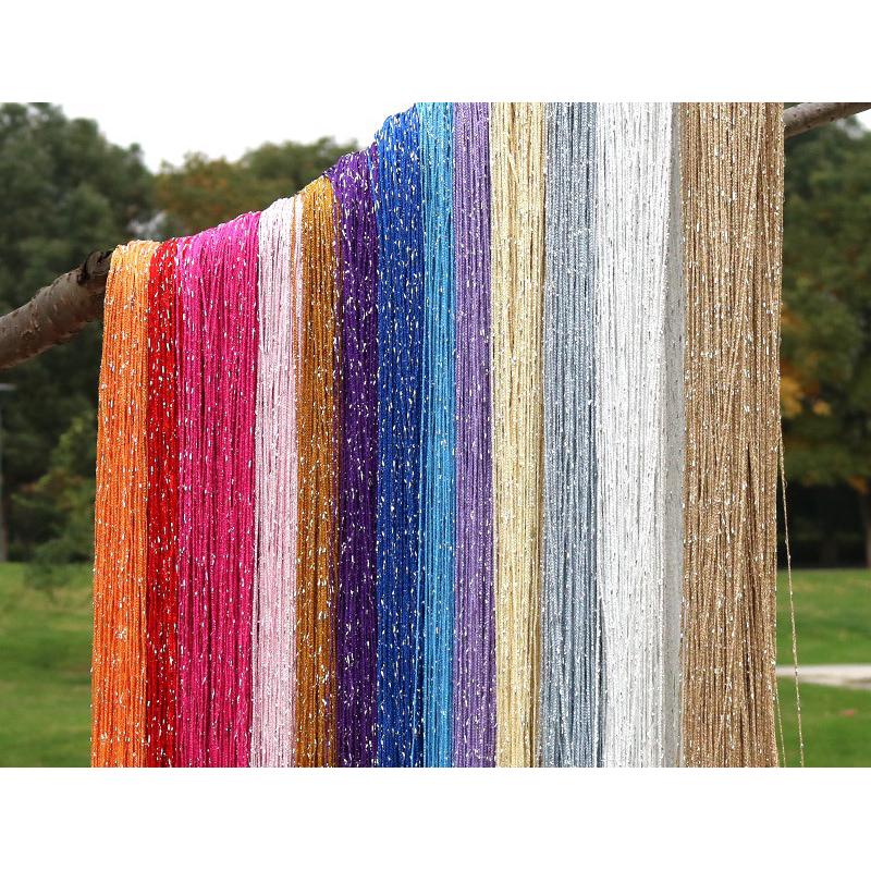 TIRAI benang gliter 200cm x 100cm tirai pintu satu warna tirai - Shop ...