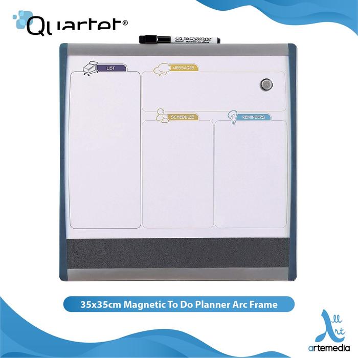 Jual QUARTET Magnetic To Do Planner Board Arc Frame 14"X14" Papan Tulis ...