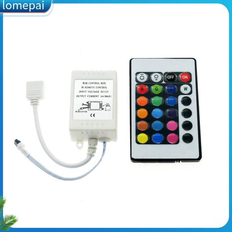 lomepai| 24 Key IR Remote Controller for RGB 3528 5050 5630 LED ...