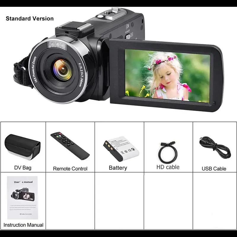 Kamera Video Profesional, Baju HD Penuh 8k, Kamkoder WiFi 48MP ...