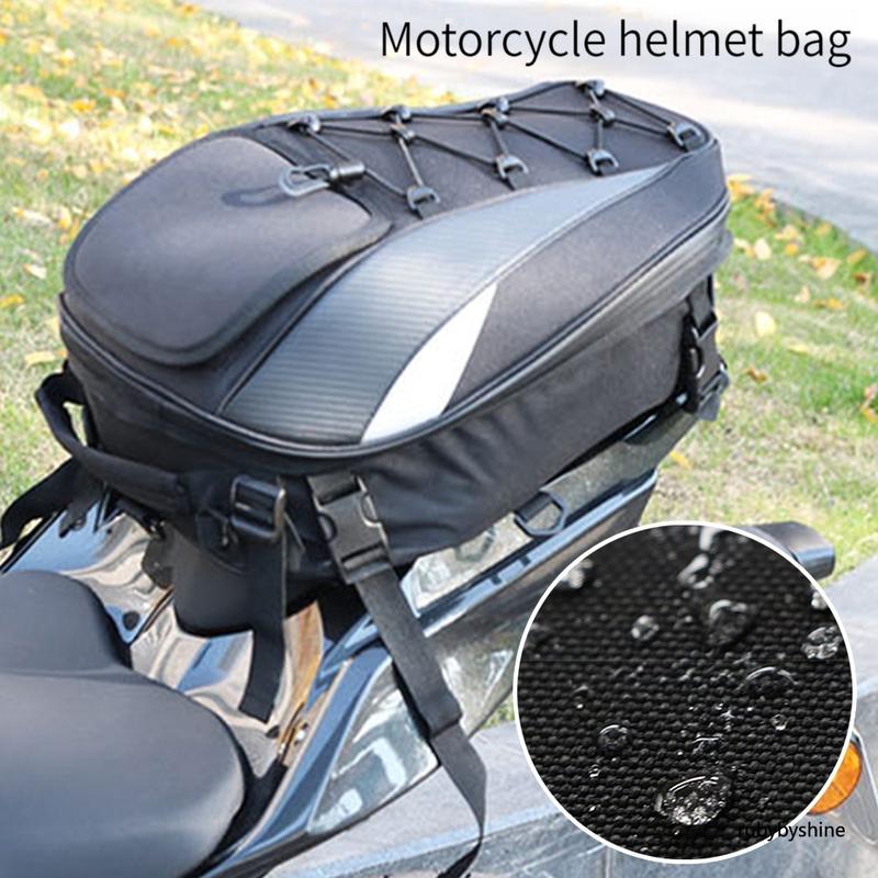 Multi functional motorcycle tail bag universal rear seat riding ...