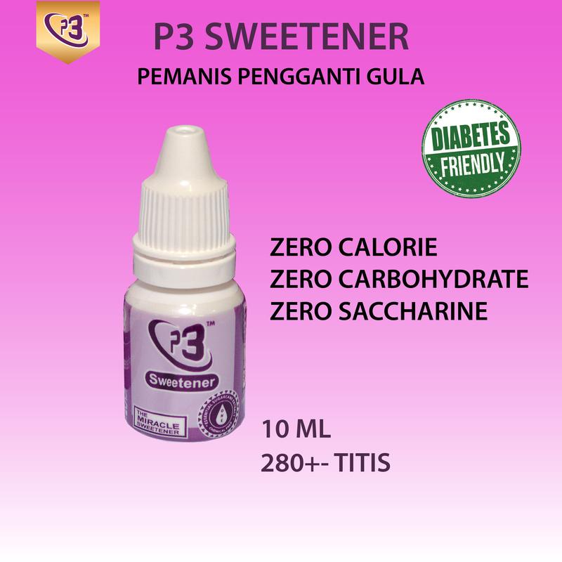 P3 Sweetener Drop - 1 botol 10ml No Sugar - TikTok Shop Malaysia