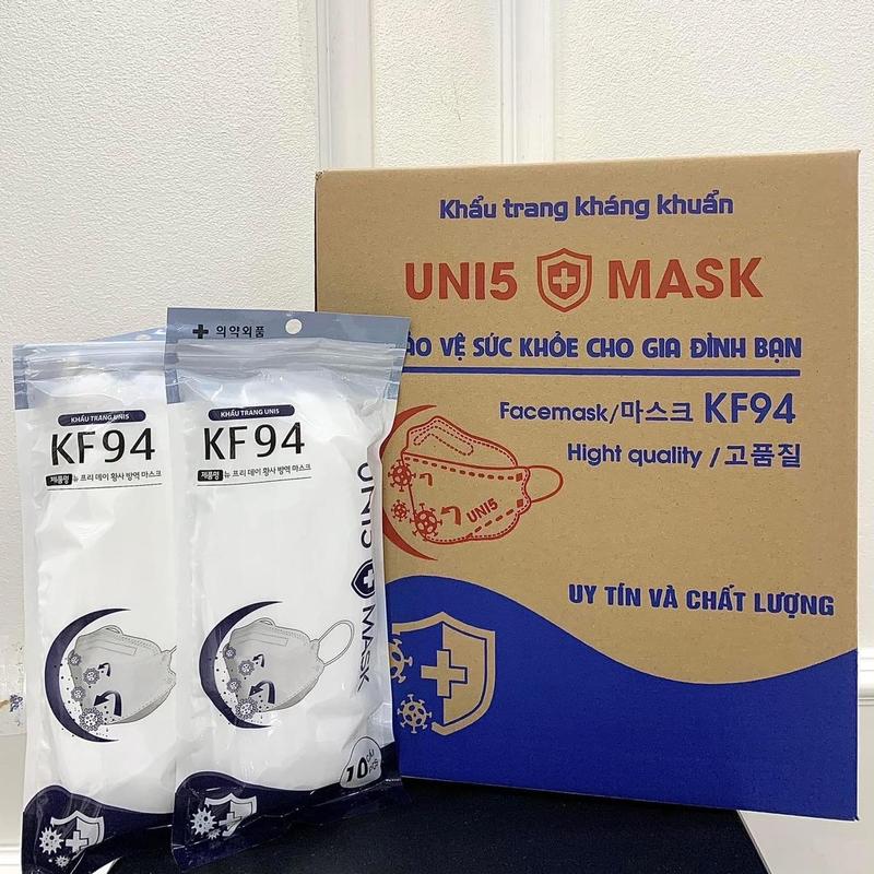 50 Chiếc khẩu trang kf94 unisan kháng khuẩn công nghệ mới thông ...
